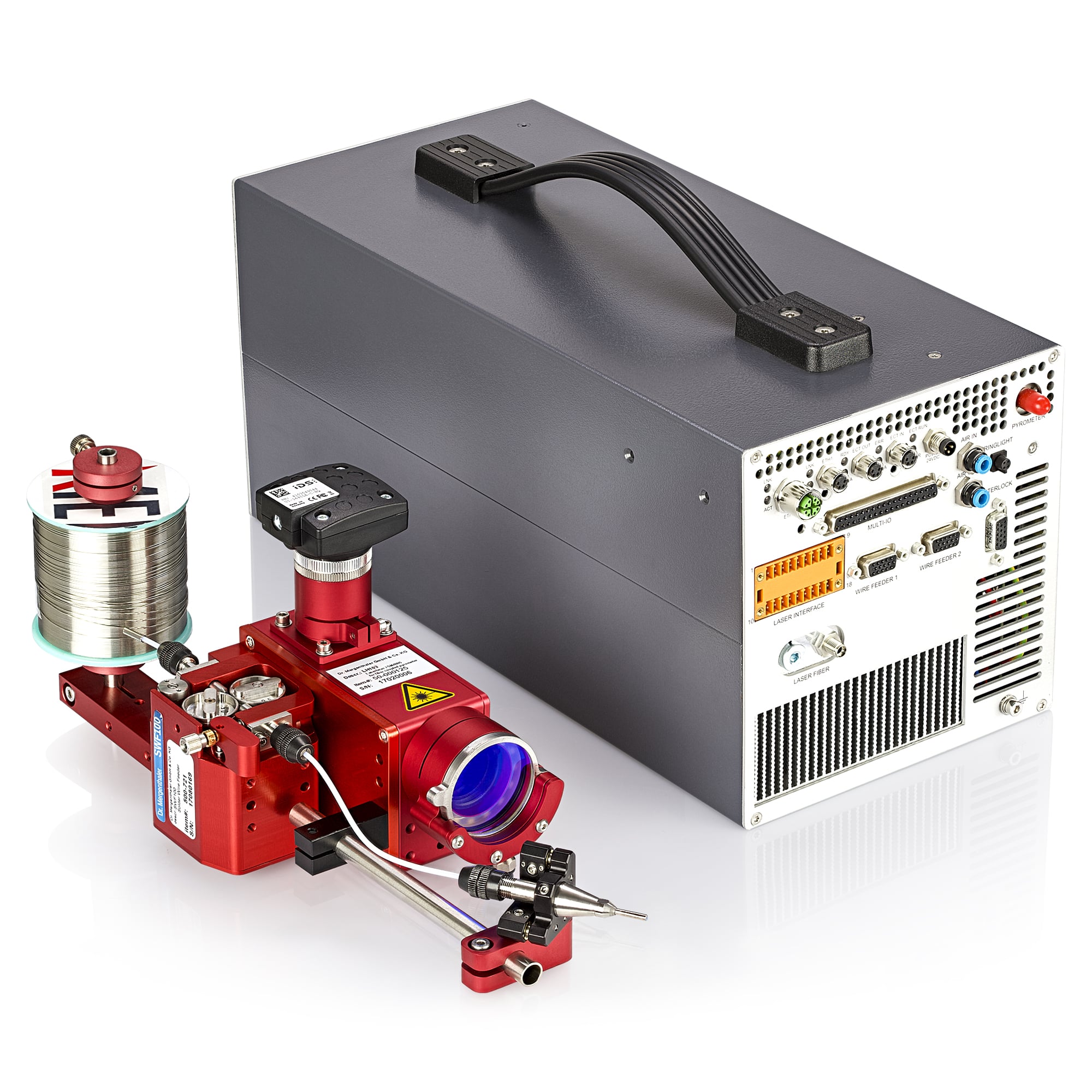 LH103 - Mini laser process head for laser soldering with wire feeder ...